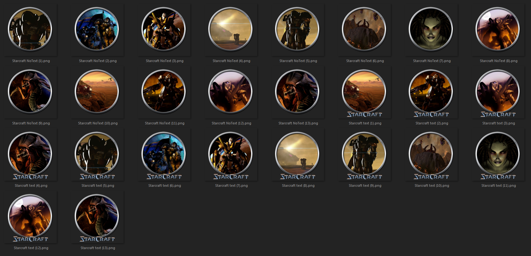 Starcraft Brood War Icons by dan0uge on DeviantArt