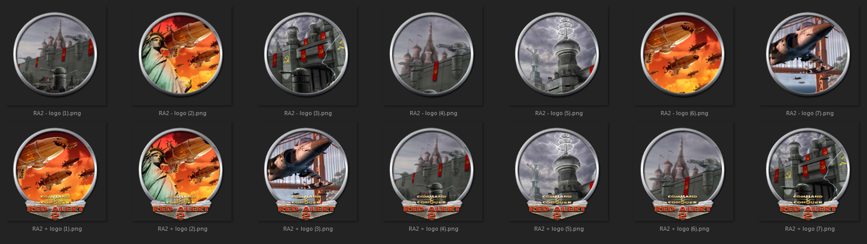 C and C Red Alert 2 Icons by dan0uge on DeviantArt