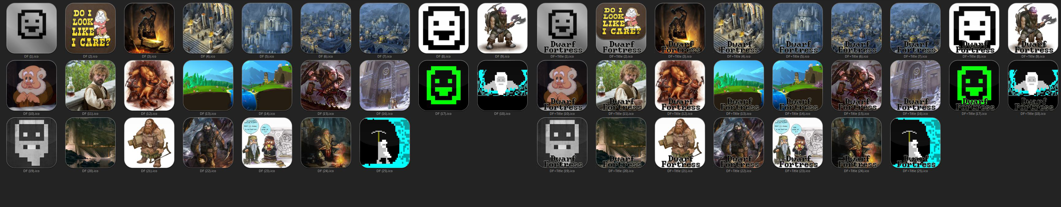Dwarf Fortress icon pack by dan0uge on DeviantArt