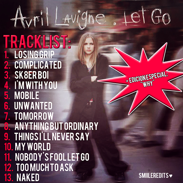 Avril Lavigne Let Go Album