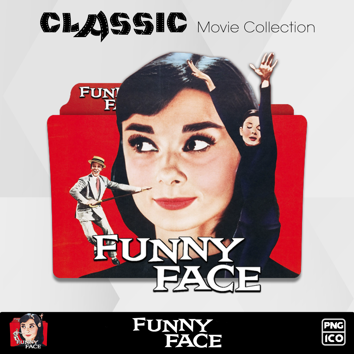 Funny Face 1957 folder icon V1 by jondets1222 on DeviantArt