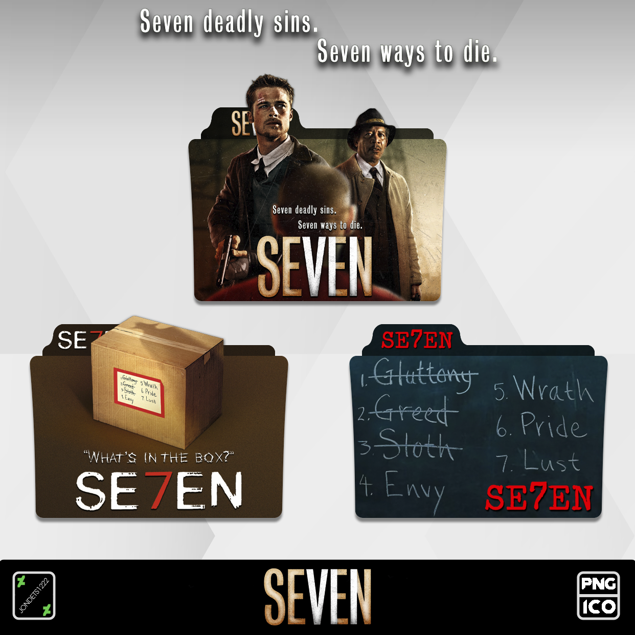 Se7en 1995 folder icon by jondets1222 on DeviantArt