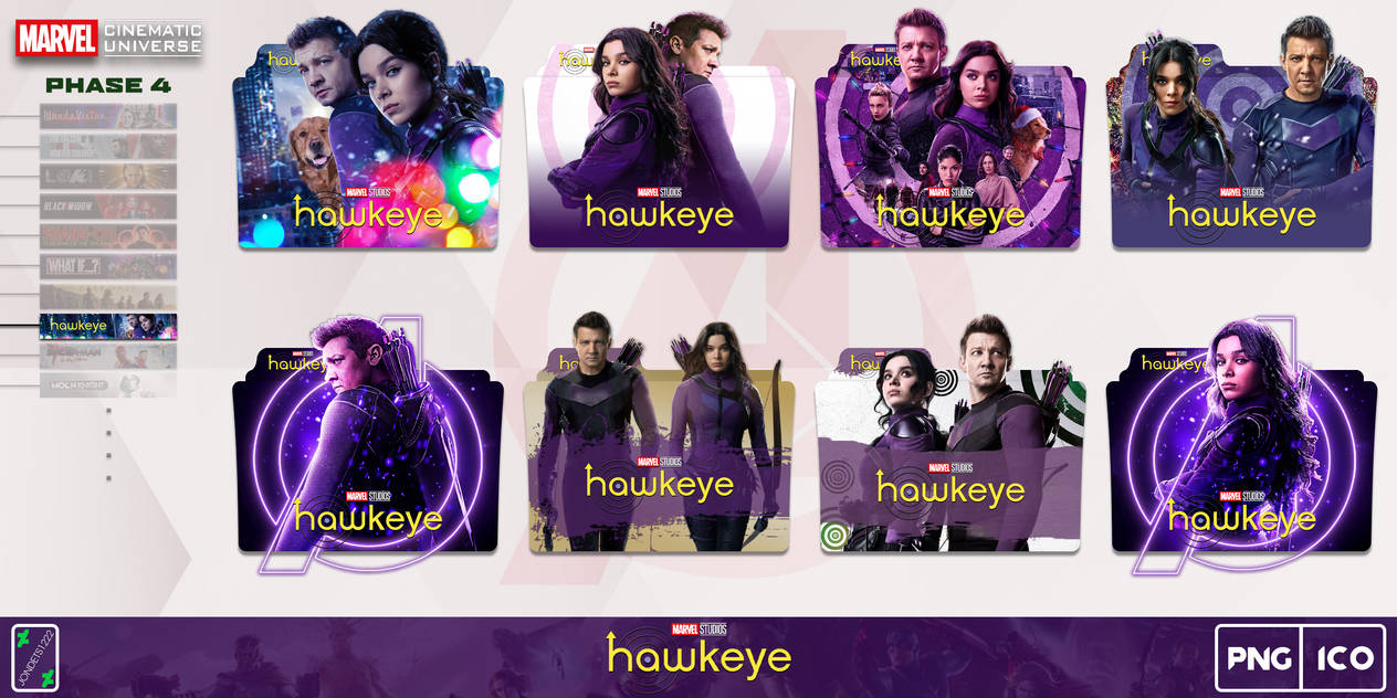 Hawkeye 2021 Folder Icon Pack by jondets1222 on DeviantArt