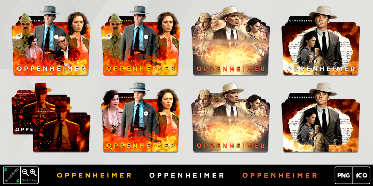 Oppenheimer 2023 Folder Icon Pack by jondets1222 on DeviantArt