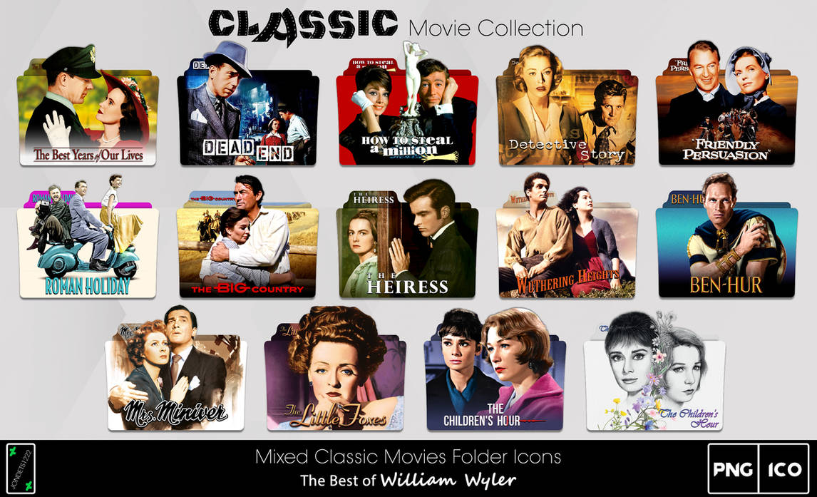Mixed Classic Movies Folder Icon Pack 5 by jondets1222 on DeviantArt