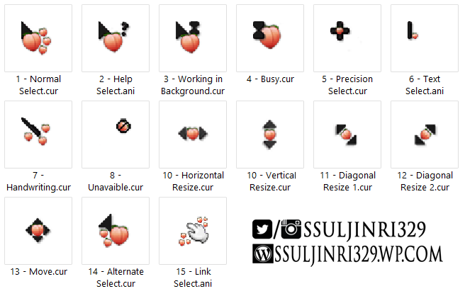 Peach [cursor Pack] by ssuljinri329 on DeviantArt