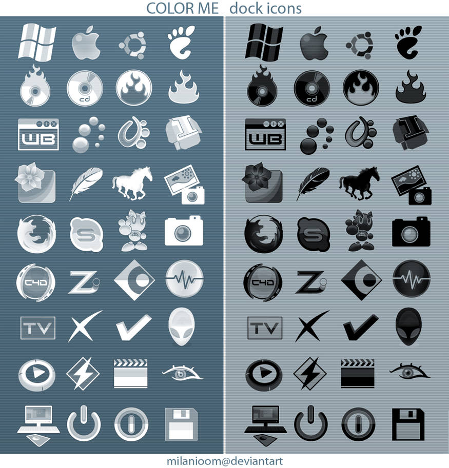 Color Me_dock icons by milanioom on DeviantArt