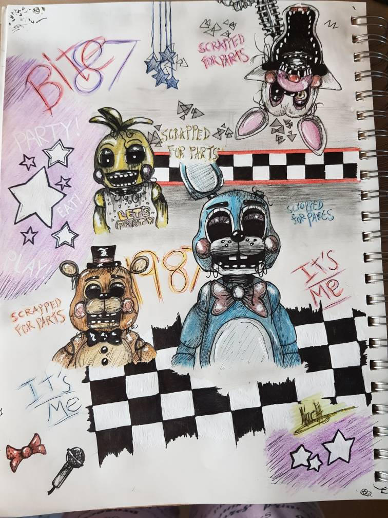 FNAF 2 Fan art by GalaxyMia on DeviantArt