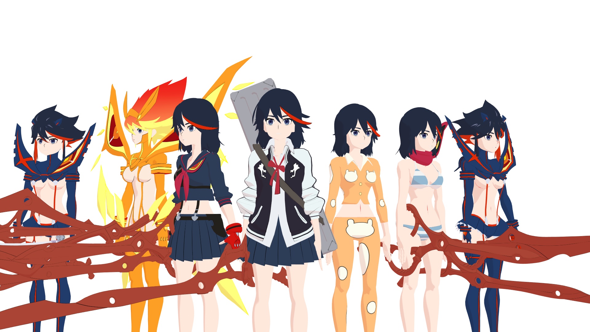Ryuko Matoi Pack Mmd Dl by lautaromero on DeviantArt