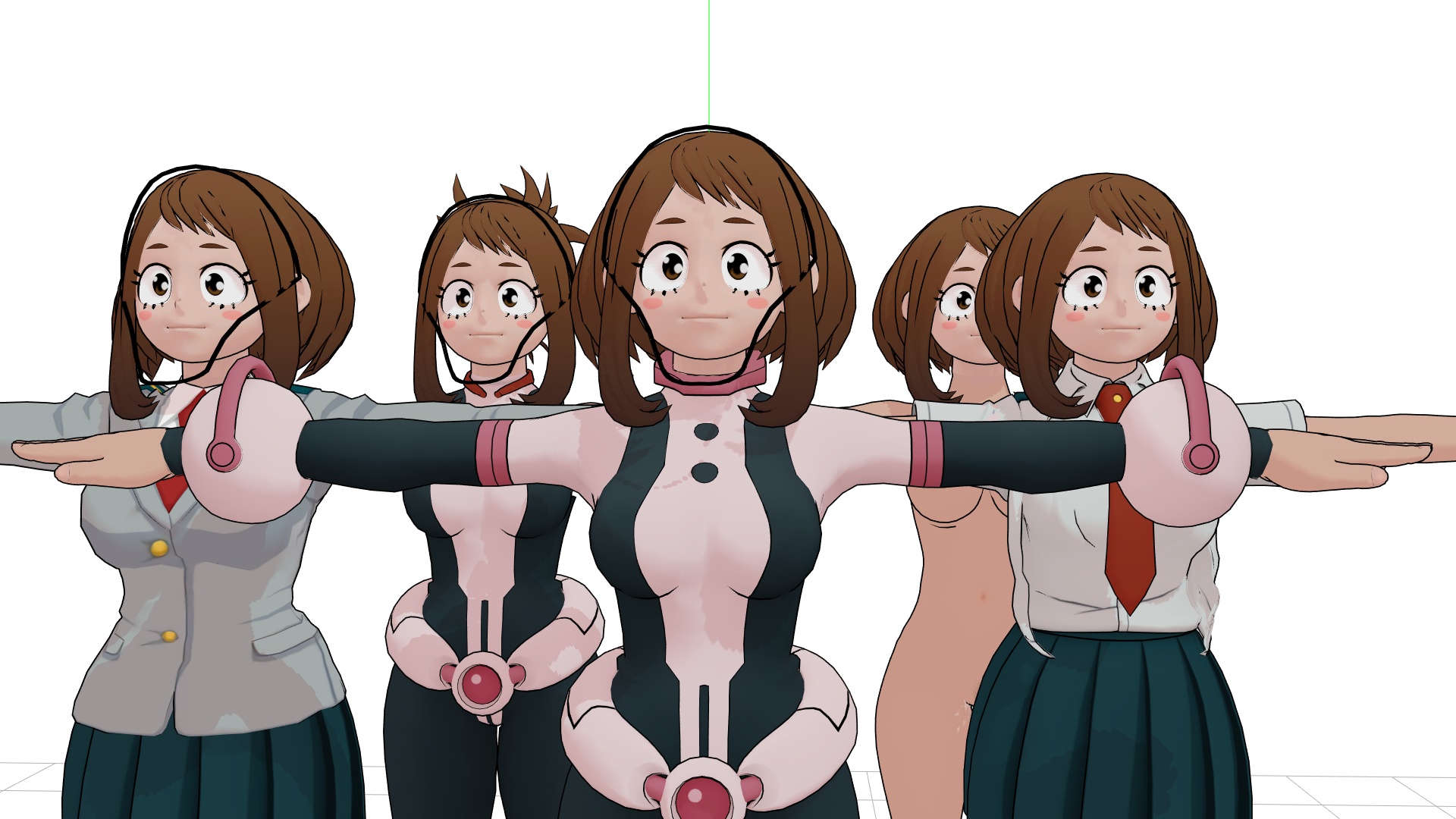 MHA Ochaco Uraraka pack mmd dl by lautaromero on DeviantArt