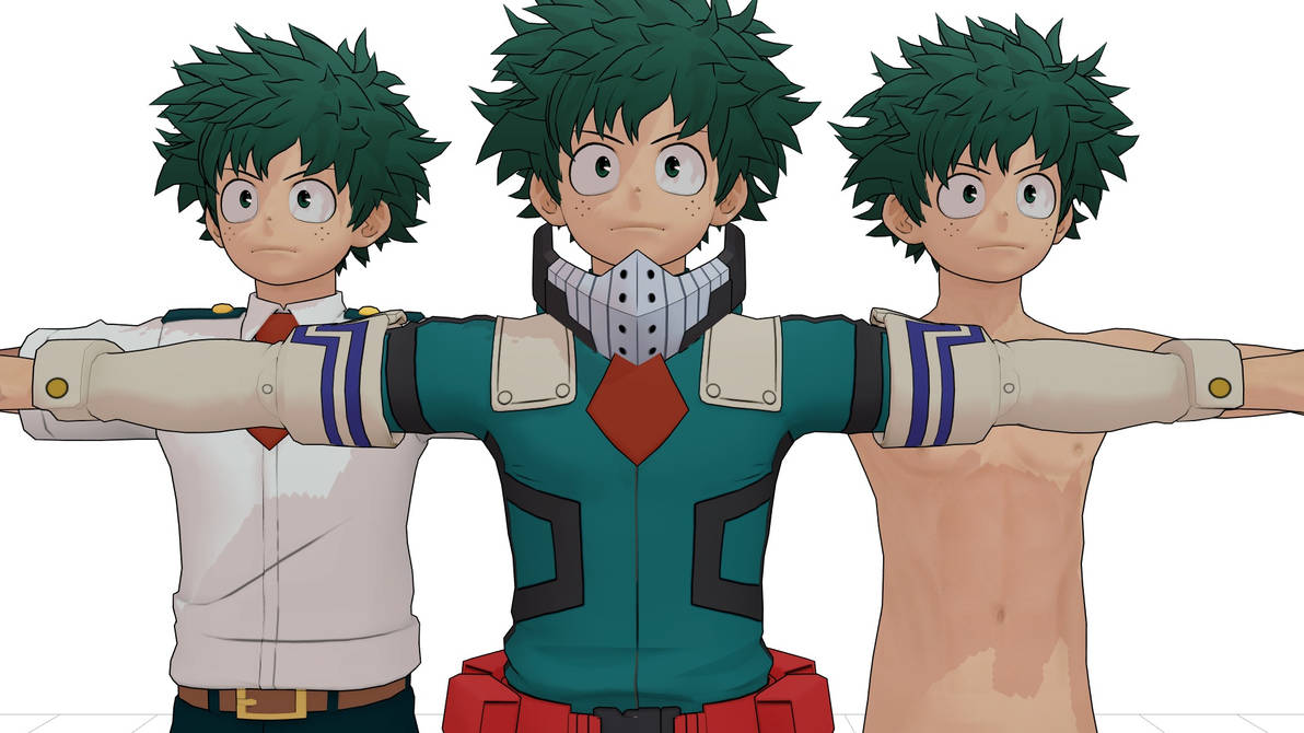 MHA Izuku Midoriya mmd dl by lautaromero on DeviantArt