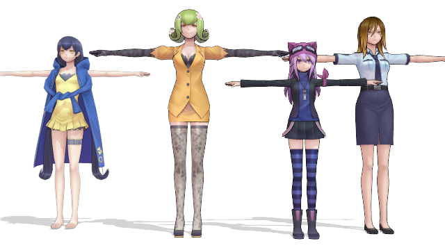 Mmd Digimon girls packs Dl by lautaromero on DeviantArt