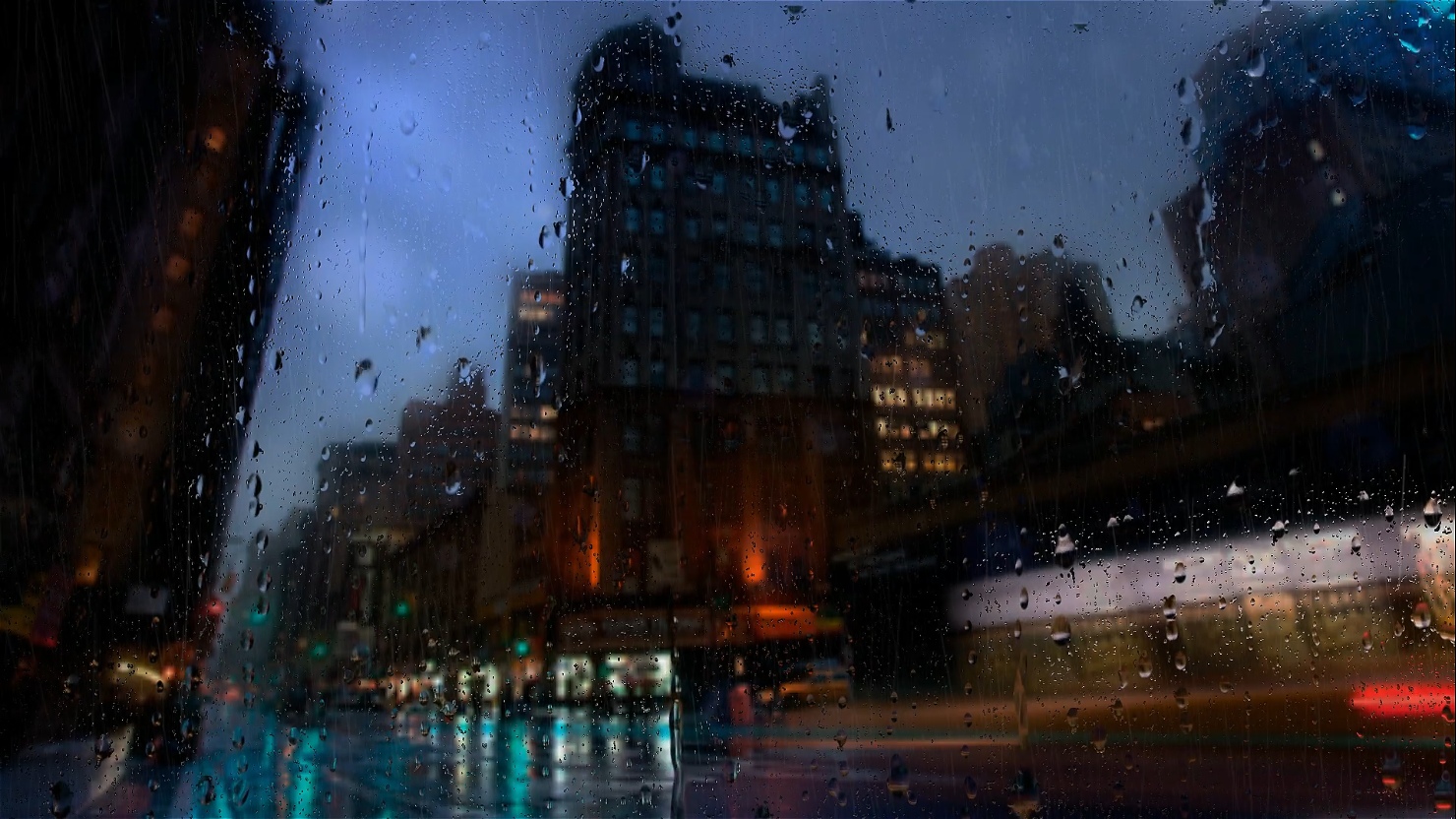 The city in the rain by RebeccaTT on DeviantArt