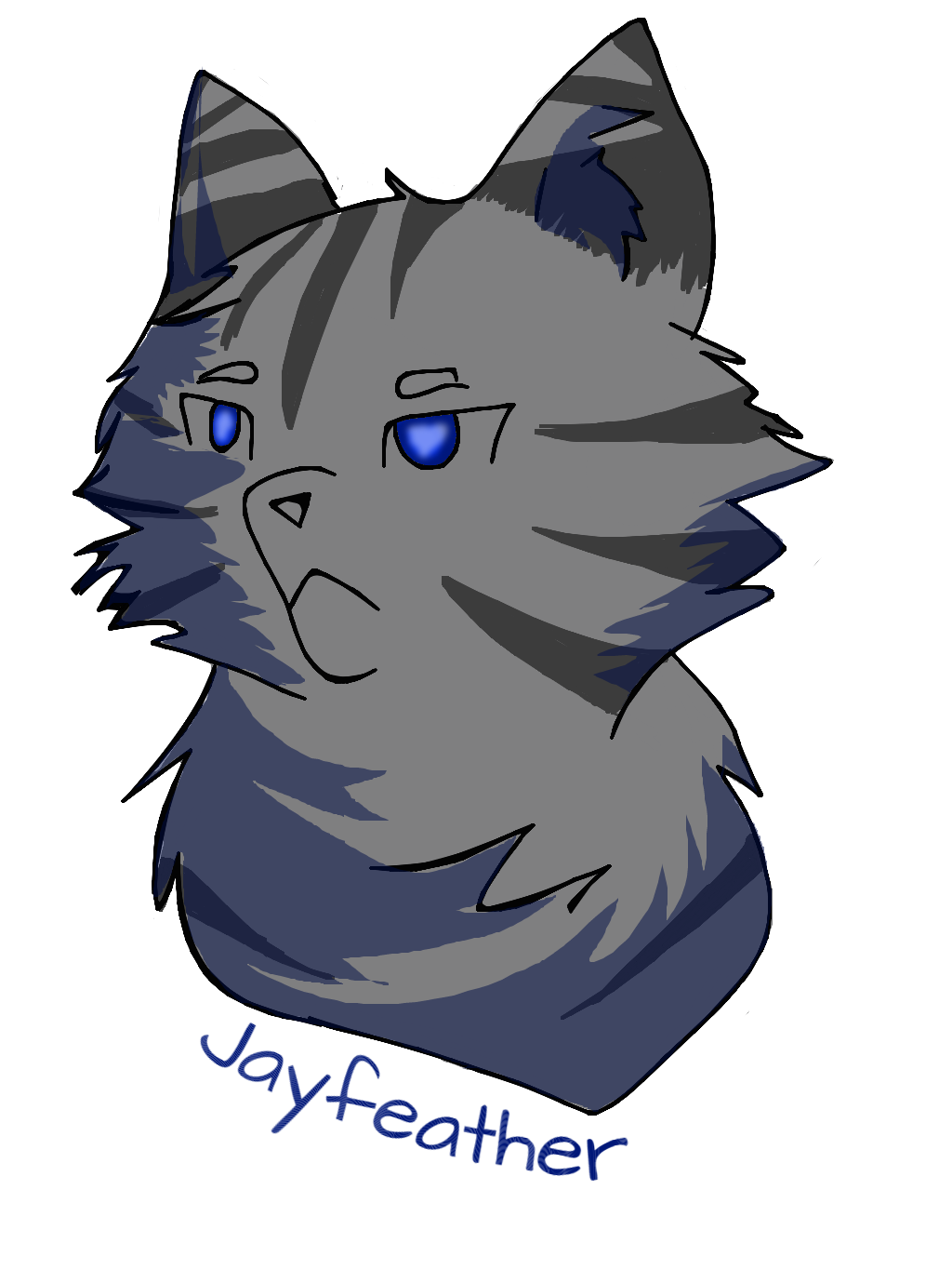 Jayfeather Headshot by swiftbird82 on DeviantArt