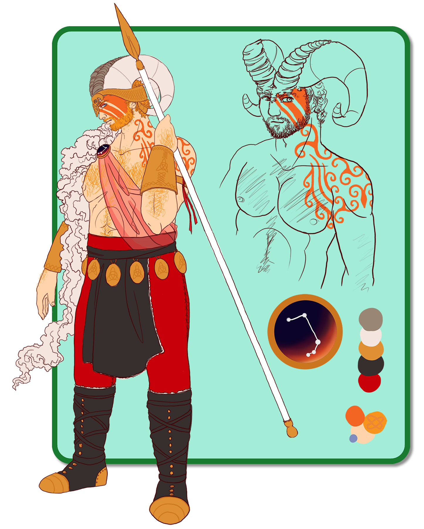 Warrior Aries by lizziebydesign on DeviantArt