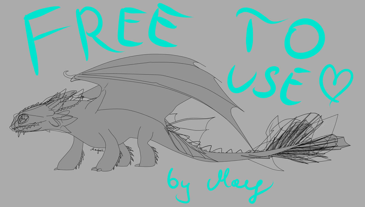 Night Fury Base F2U by MaybellPL on DeviantArt