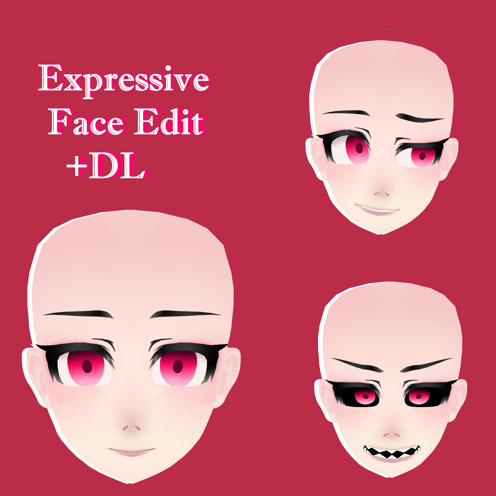 [MMD] Expressive Face Edit by Official-KiwiKins on DeviantArt