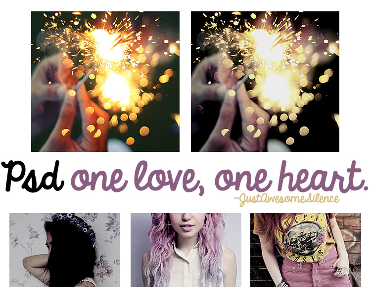 Psd one love, one heart. by JustAwesomeSilence on DeviantArt