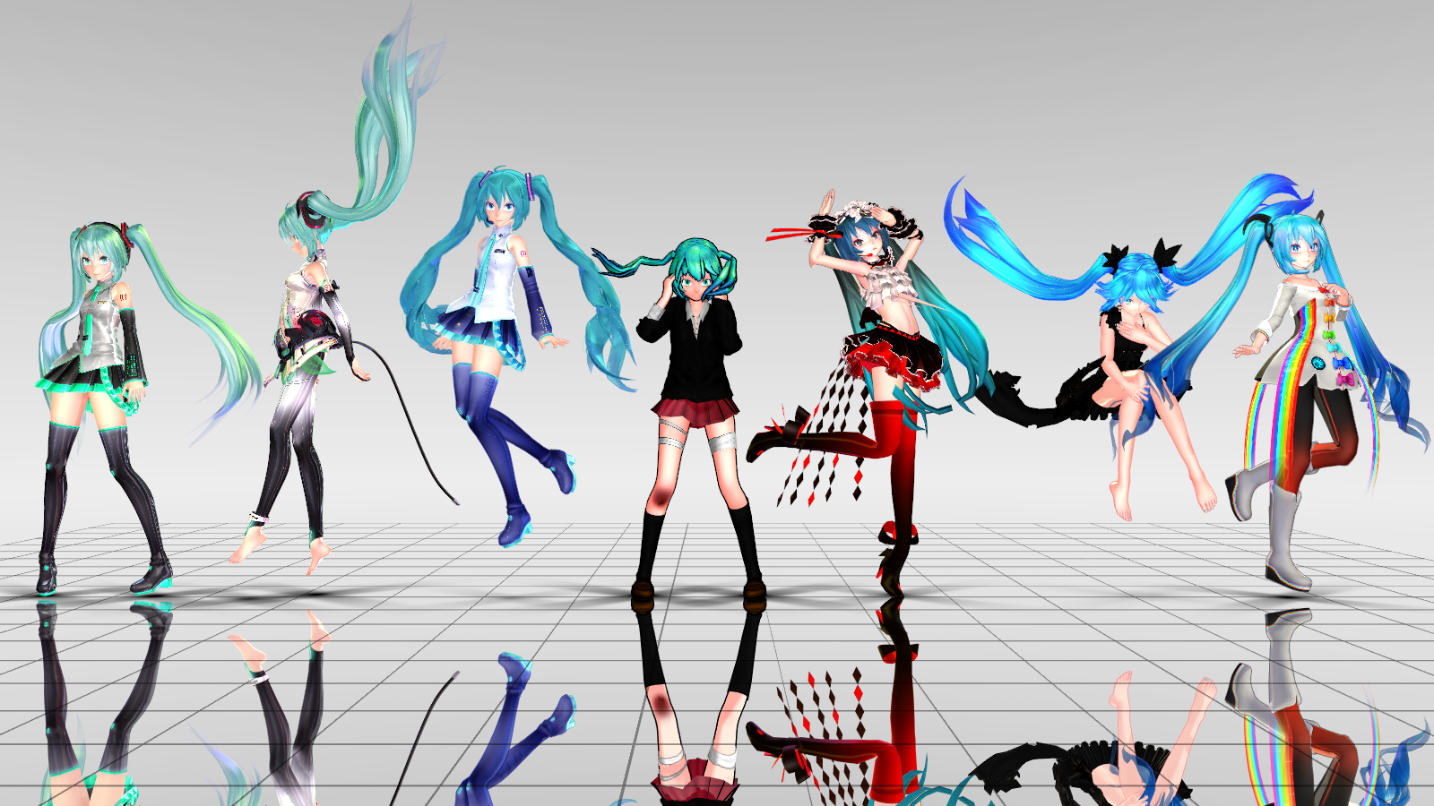 Miku Pose Pack one by Lillidblack on DeviantArt