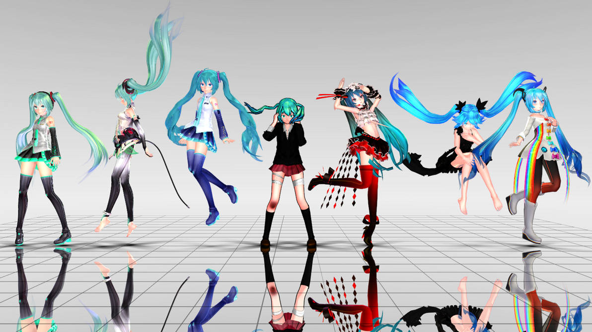 Miku Pose Pack one by Lillidblack on DeviantArt