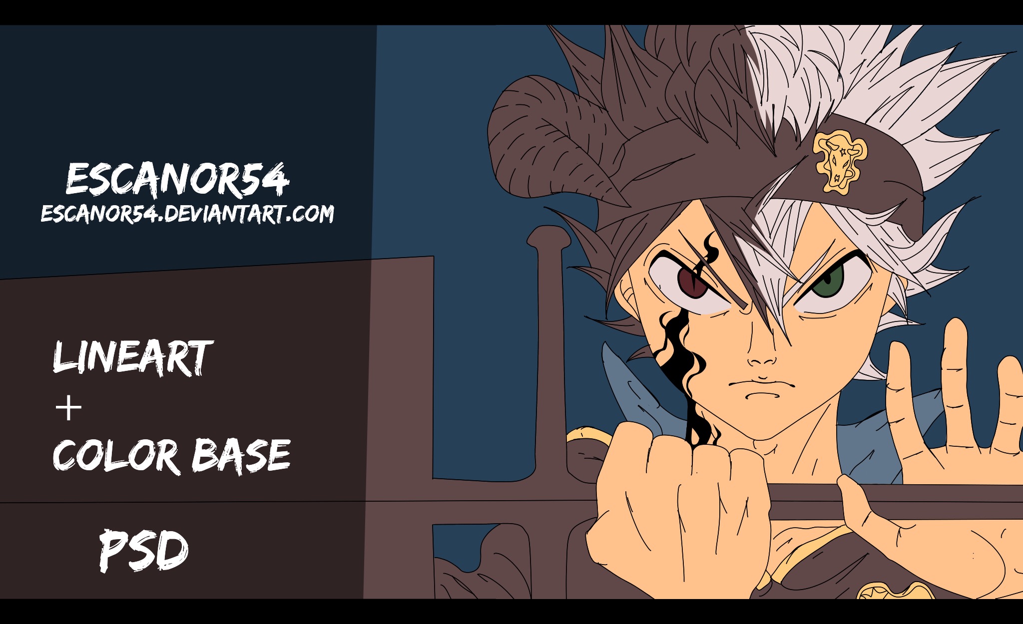 Asta color bases by Escanor54 on DeviantArt