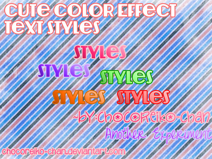 Cute Effect Style in Photoshop (accidentally made) by ChocoReiko-Chan ...