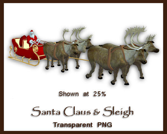 Santa and Sleigh by shd-stock on DeviantArt