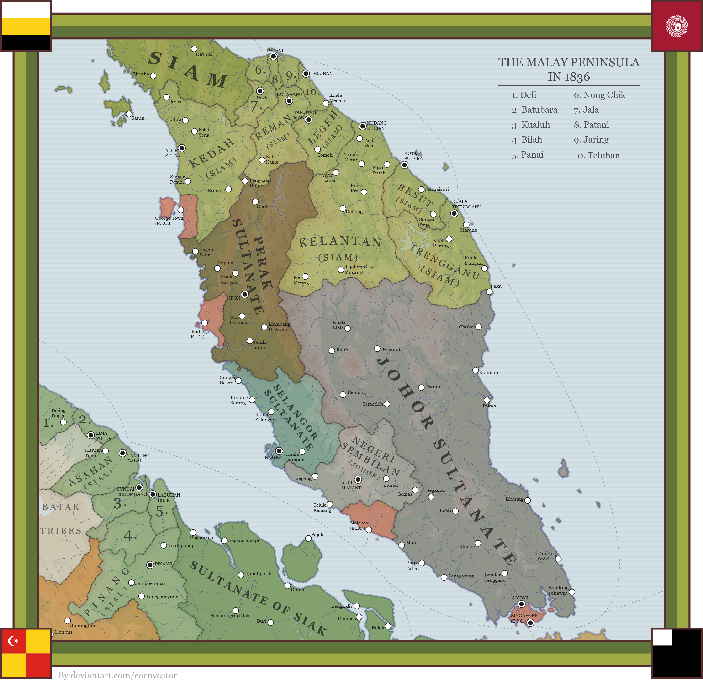 Malay Peninsula Map