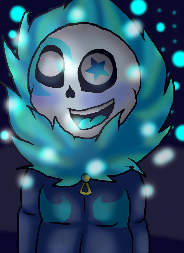 Tried to draw LunarSans by SimIsFandomFan on DeviantArt