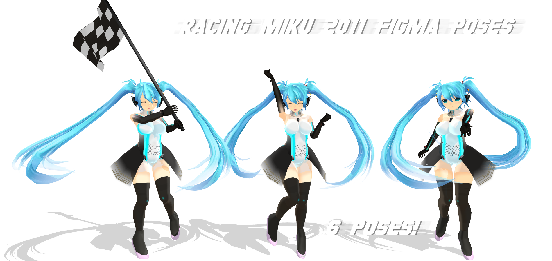 Racing Miku Figma Pose Pack by Imalune on DeviantArt