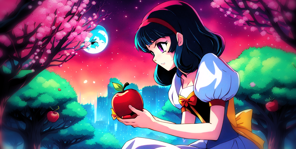 Snow White in an Orchard by FeiraGrey99 on DeviantArt