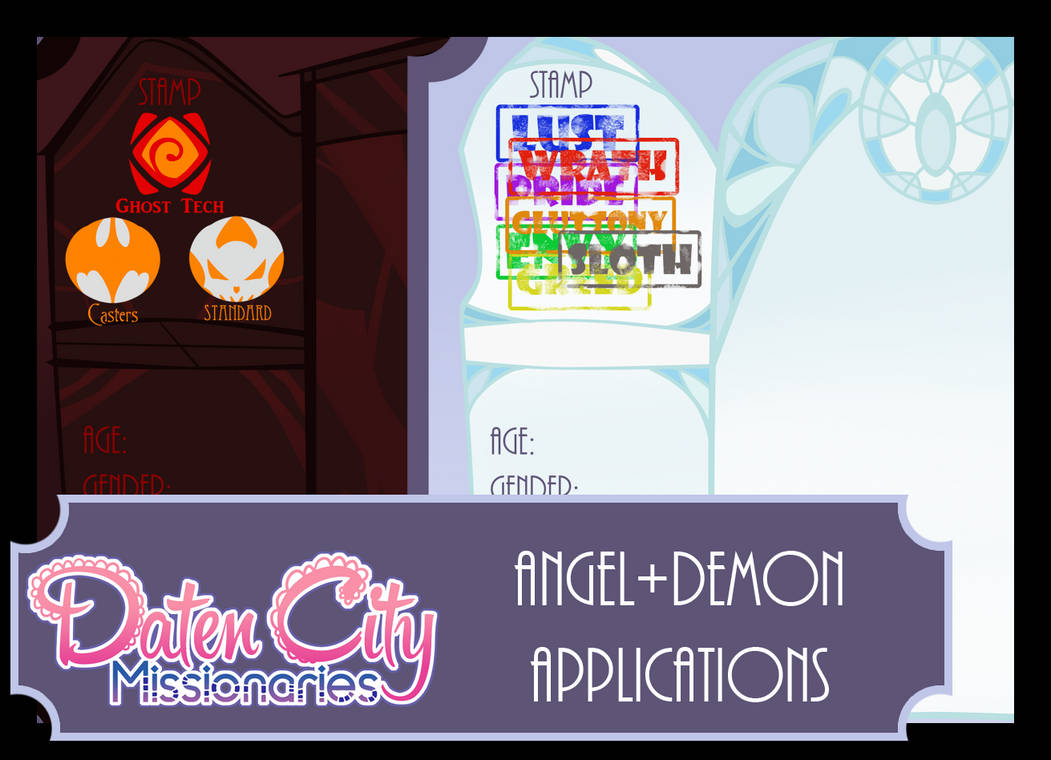 .: Angel and Demon Applications:. by BritishMindslave on DeviantArt