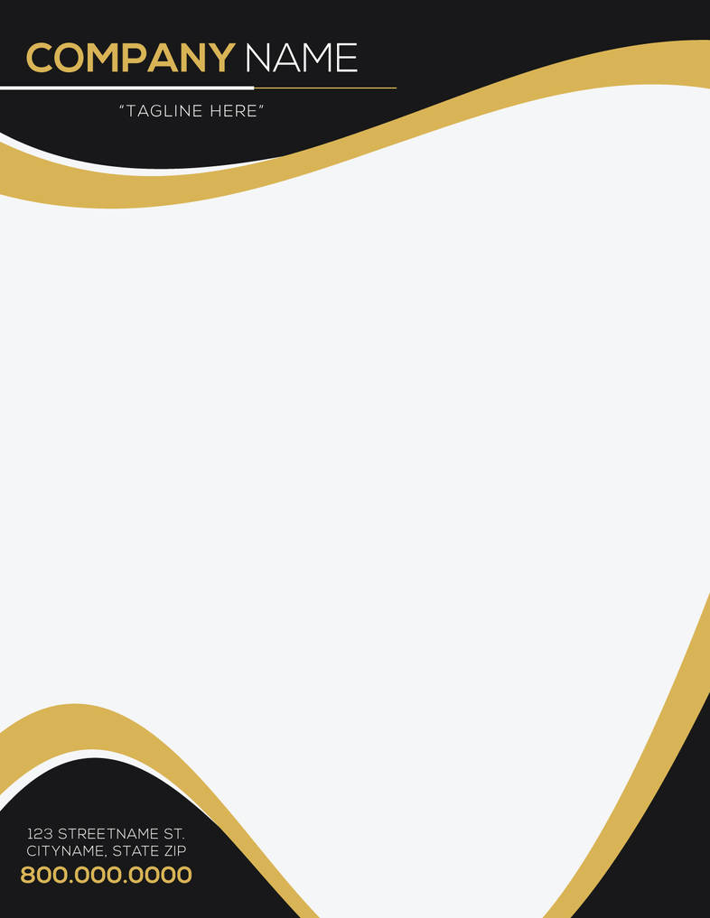 Gold Wave Flyer Template - Zelnick Designs by ZelnickDesigns on DeviantArt