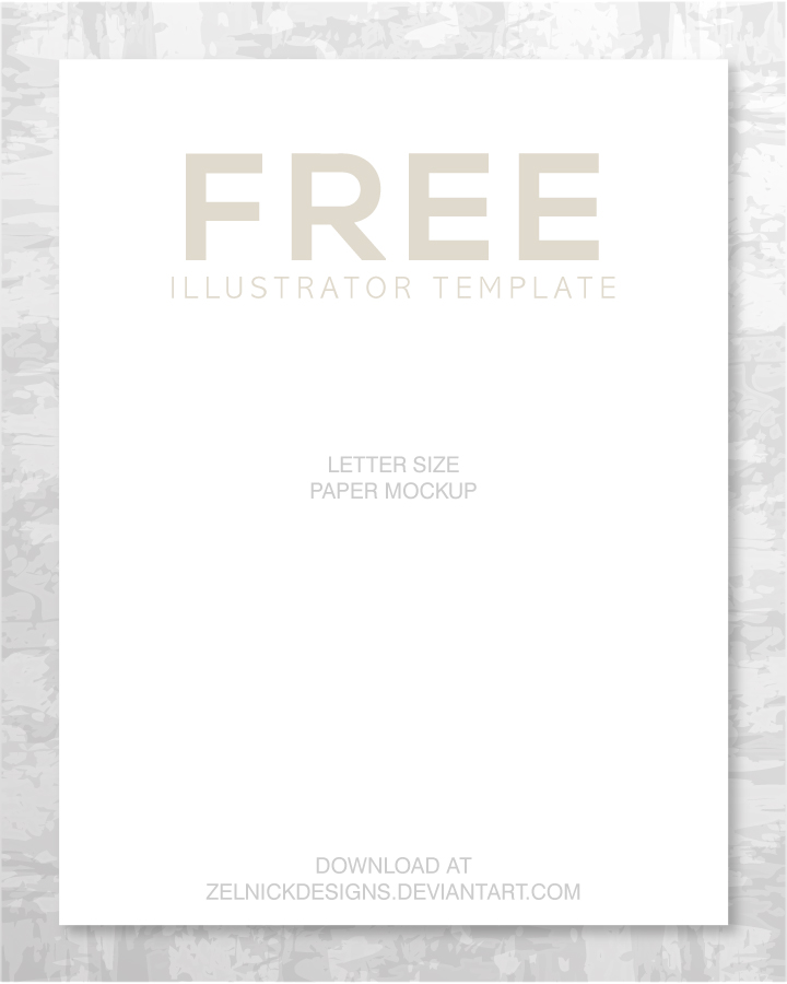 Free Letter Size Mockup Template - Zelnick Designs by ZelnickDesigns on ...