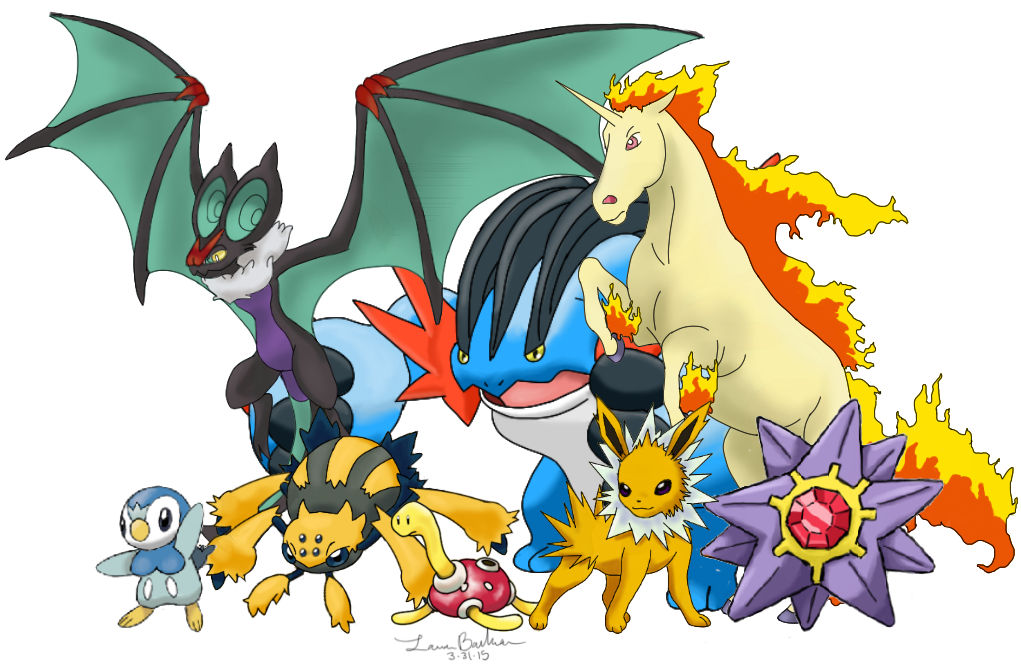 Pokemon I've Drawn by ChickenRaiser95 on DeviantArt