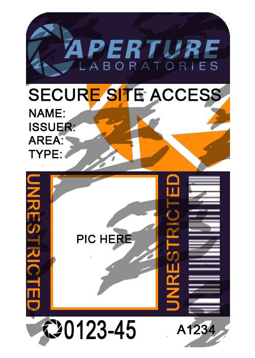Aperture ID template by ZanderYurami on DeviantArt