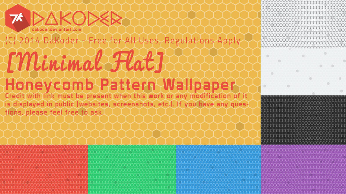 [MinFlat] Honeycomb Pattern Wallpapers (4K) by DaKoder on DeviantArt