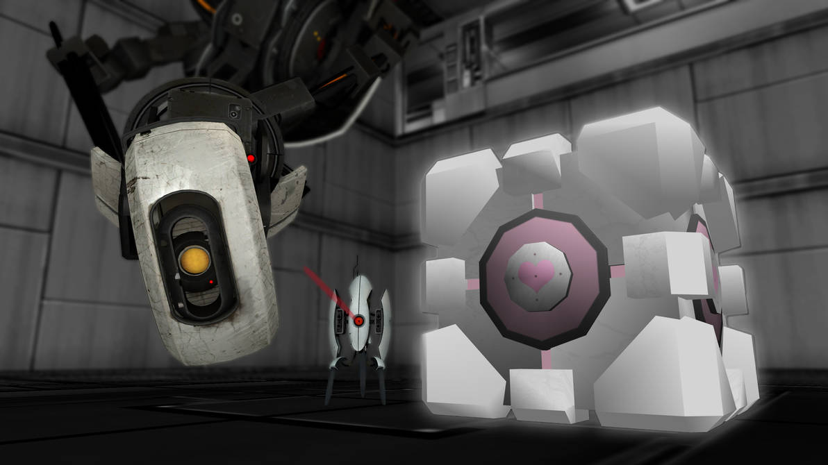 Mmd Companion Cube Portal 2 By Crafterbazimon On Deviantart