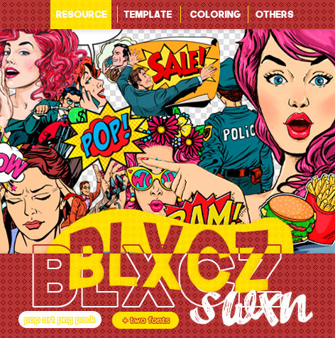 pop art (png pack) by blxczswxn on DeviantArt