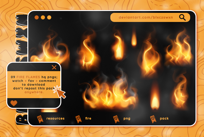realistic fire flames #01 (overlay pack) by blxczswxn on DeviantArt