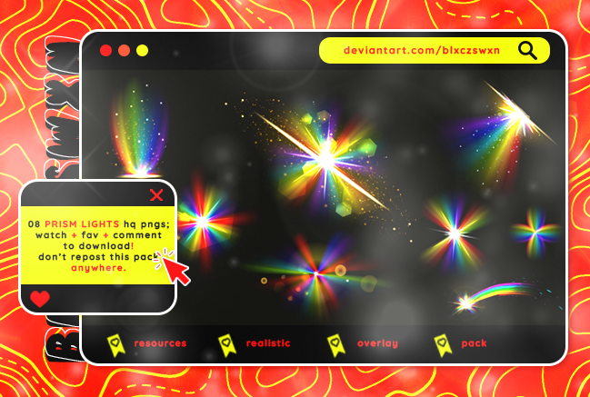 realistic rainbow prism light (overlay pack) by blxczswxn on DeviantArt