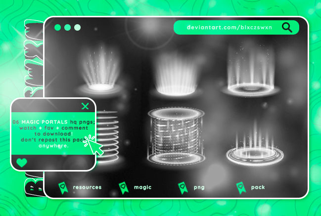 magic portals (overlay pack) by blxczswxn on DeviantArt