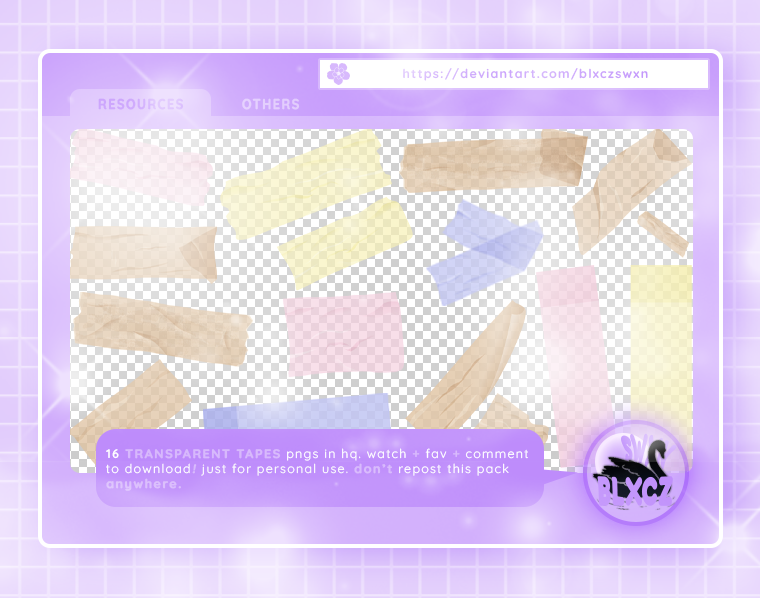 transparent tapes (png pack) by blxczswxn on DeviantArt