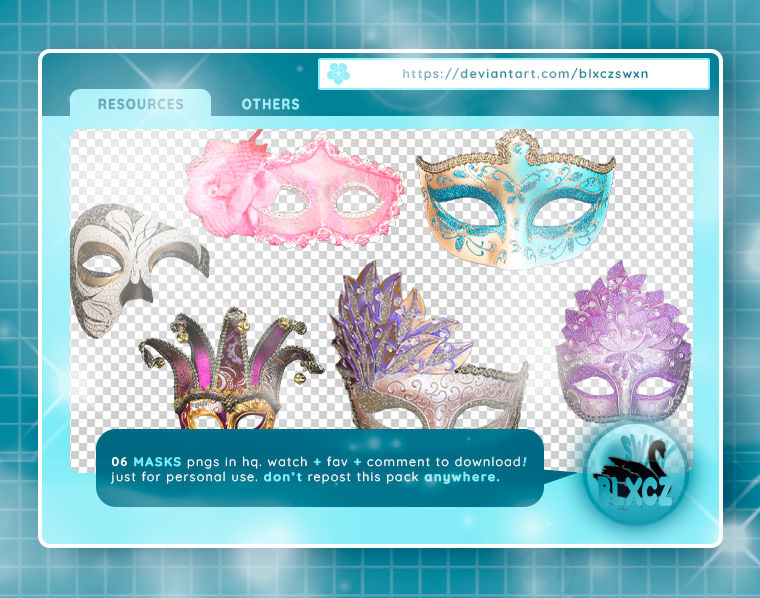 masks / masquerade (png pack) by blxczswxn on DeviantArt