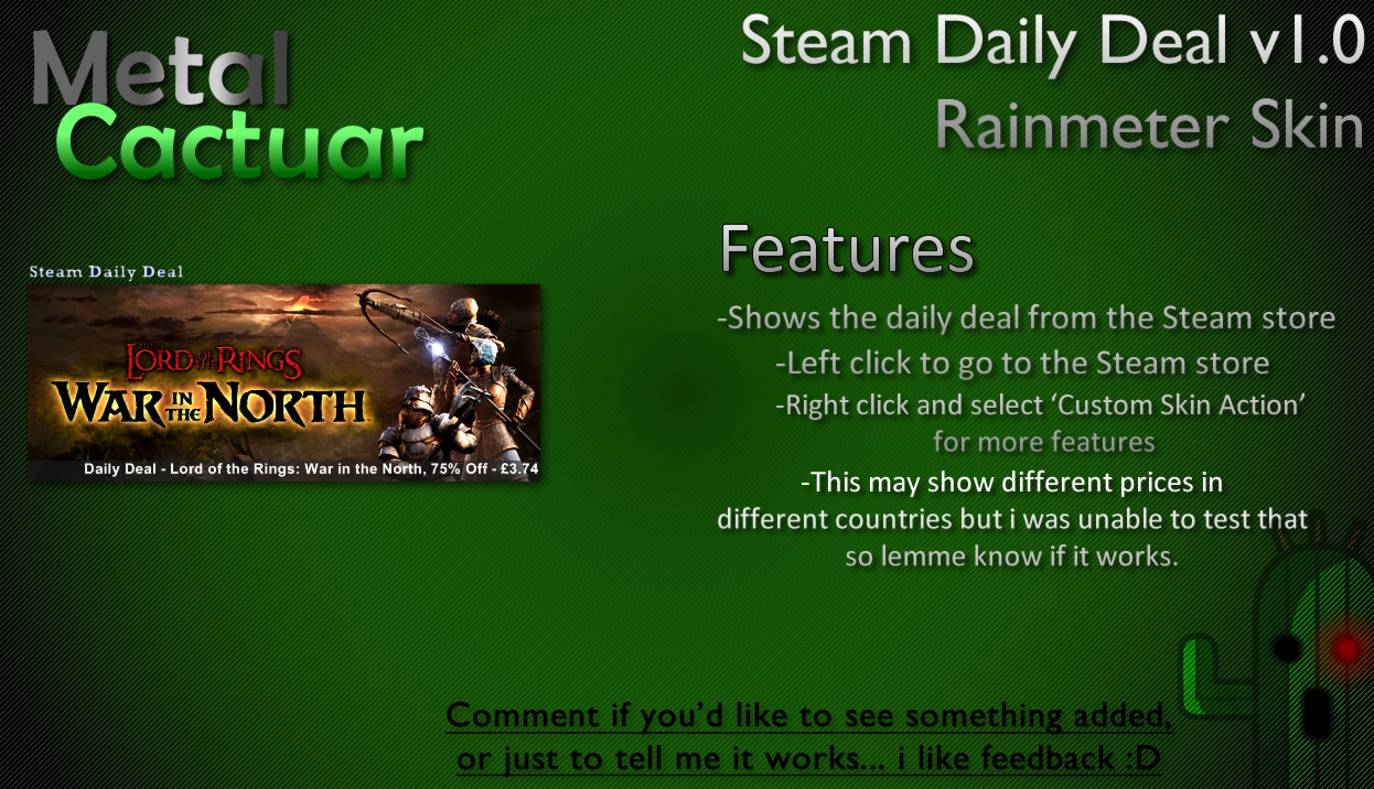 Steam Daily Deal v1.0 by MetalCactuar on DeviantArt