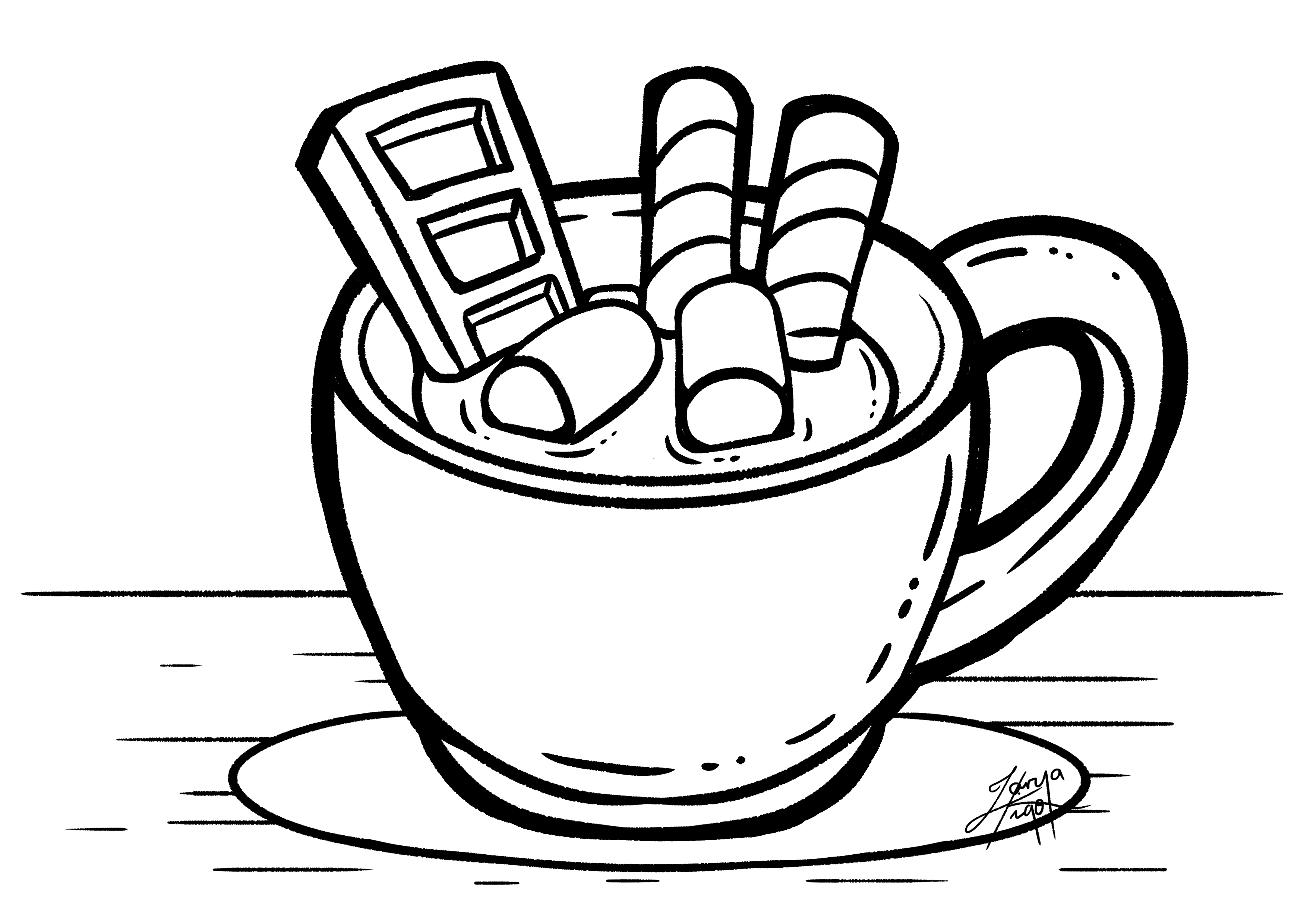 Hot Choco - Free to Use by ZaryaKiqo on DeviantArt