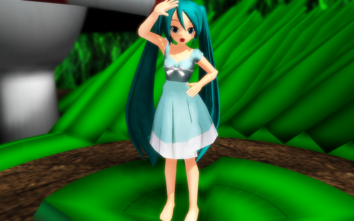 [MMD] Miku Blue Dress + DL by ElPoderVocaloid on DeviantArt