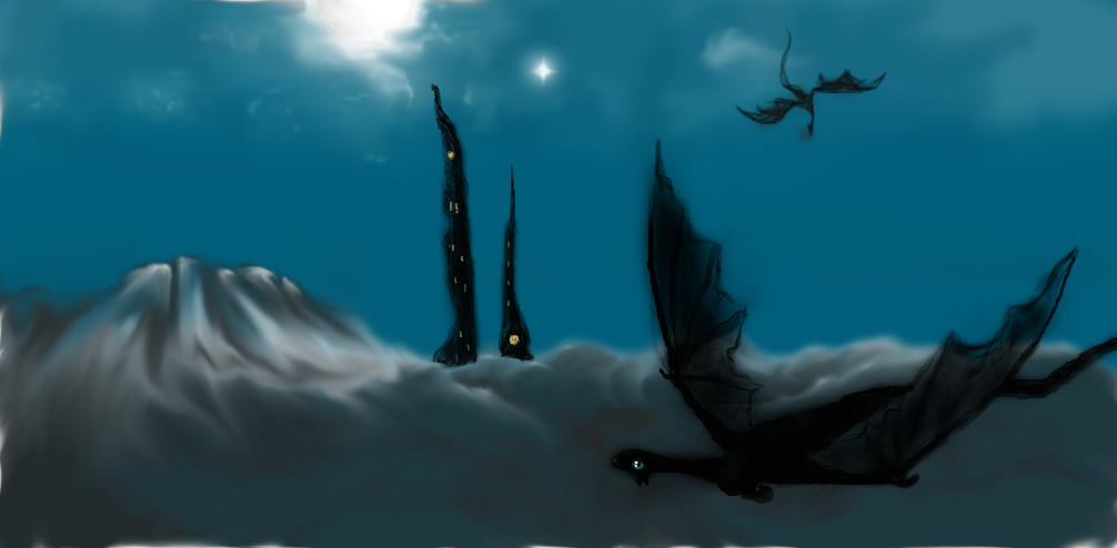 moonlight dragon by gabysmith on DeviantArt