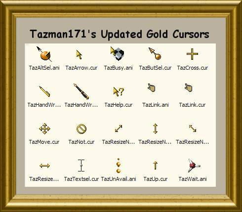 Tazman171s Gold Cursors by tazman171 on DeviantArt