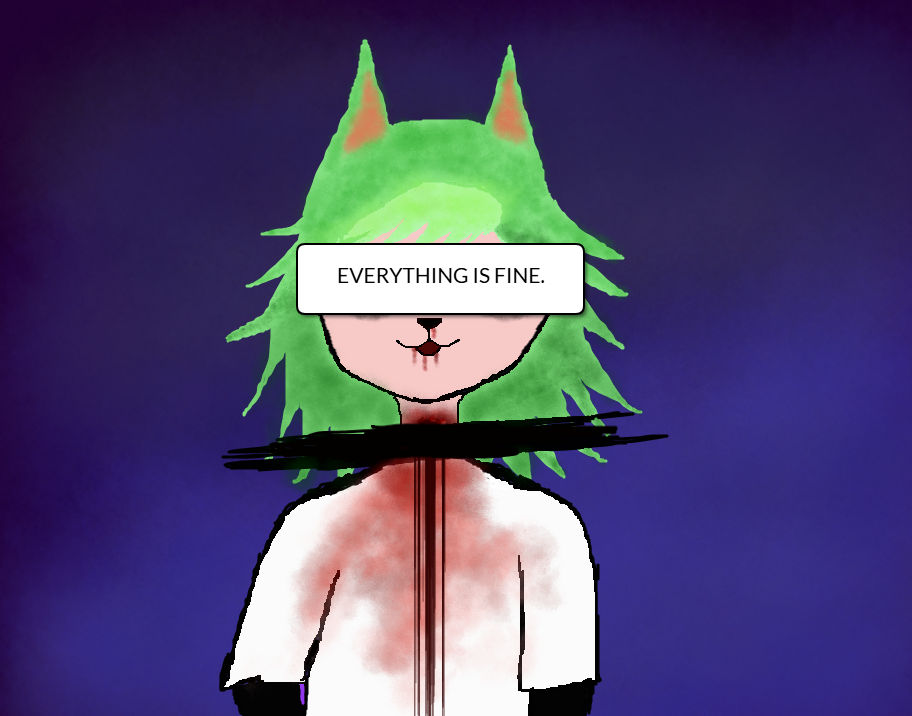Everything is fine by NotASpecialNeko on DeviantArt